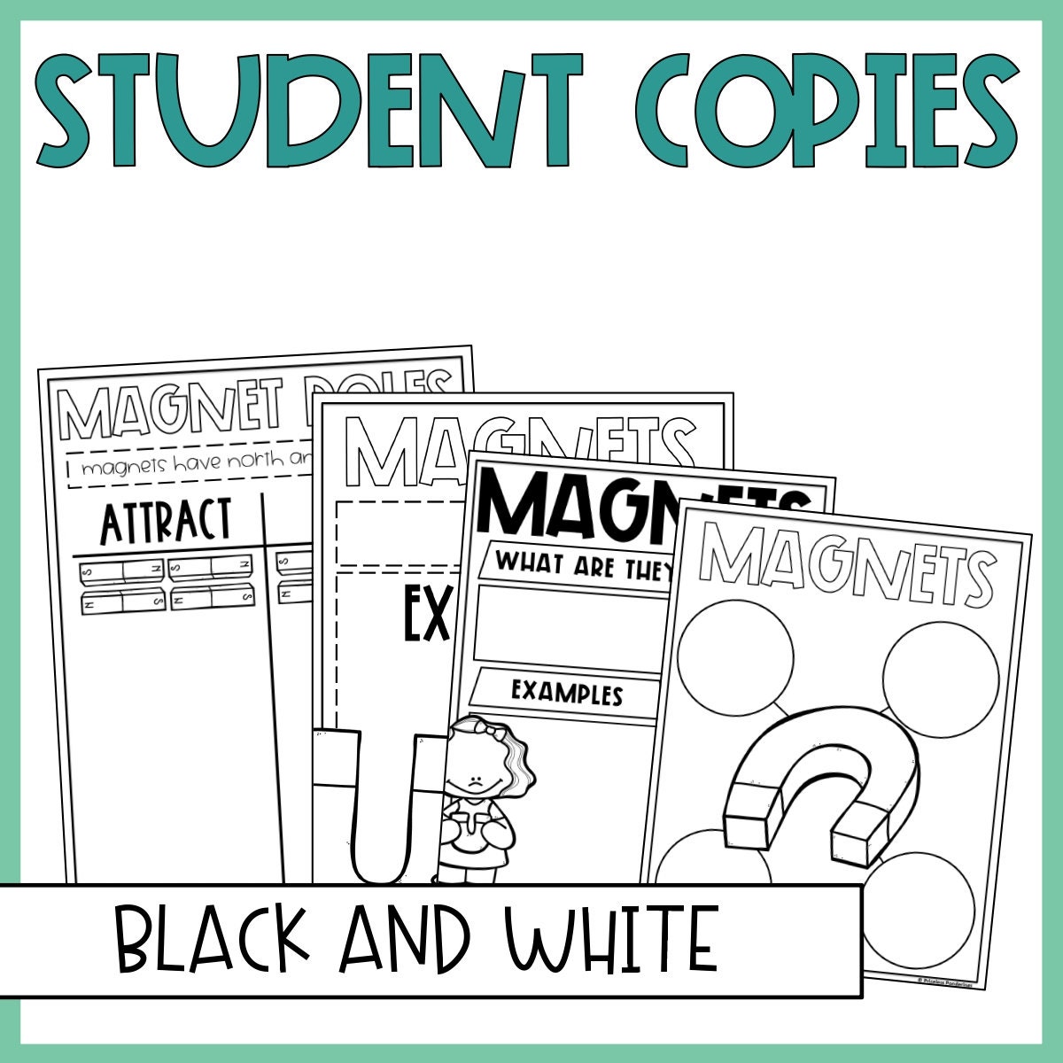Magnets Anchor Charts and Magnetism Science Posters for 2nd and 3rd ...