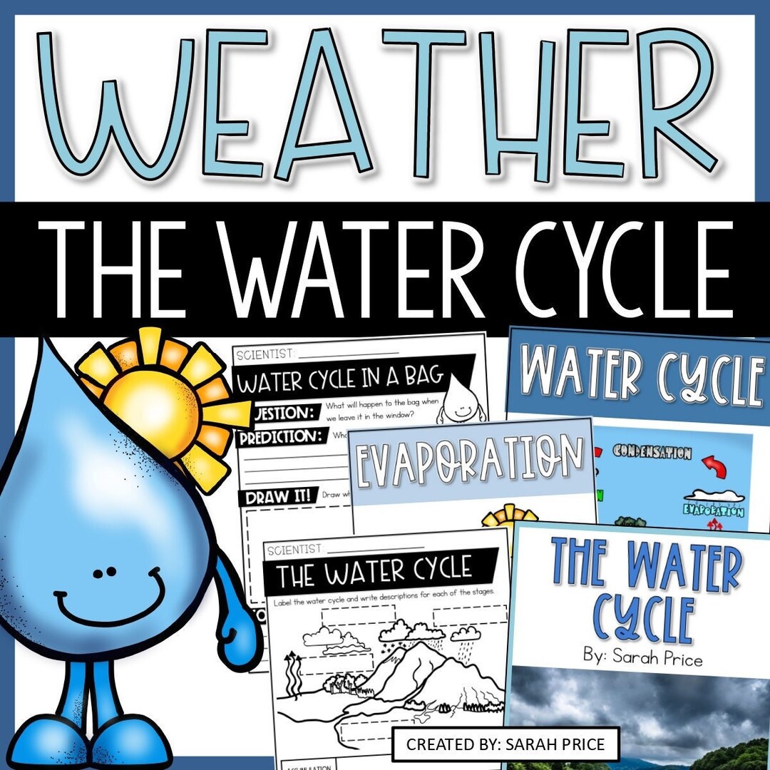 Water Cycle and Weather Lessons 2nd and 3rd Grade Science Experiments ...