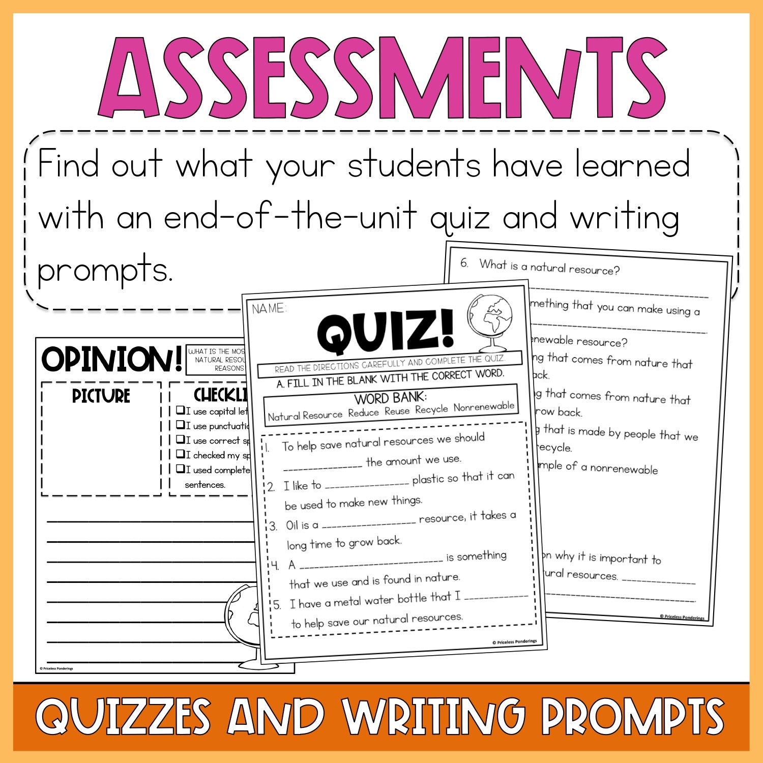 2nd Grade Geography - Natural Resources Worksheets, Social Studies ...