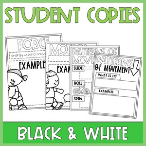 Patterns of Movement | Slide Spin and Roll Science Anchor Charts and ...