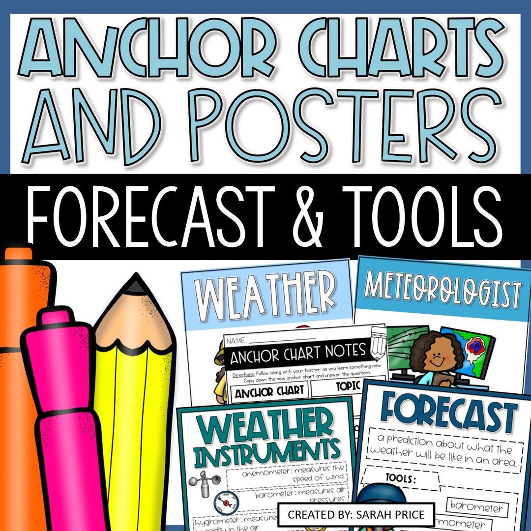 Weather Tools Forecasting Anchor Charts - 2nd & 3rd Grade Science ...
