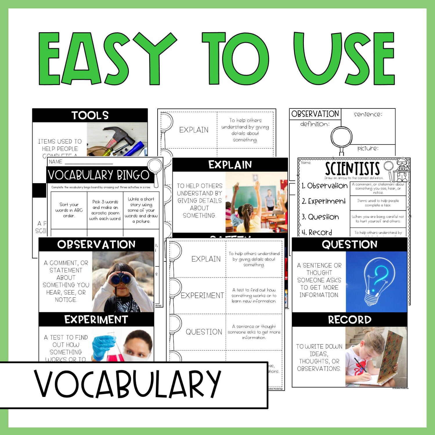 What is a Scientist Activities | Science Safety Rules | Science Tools ...
