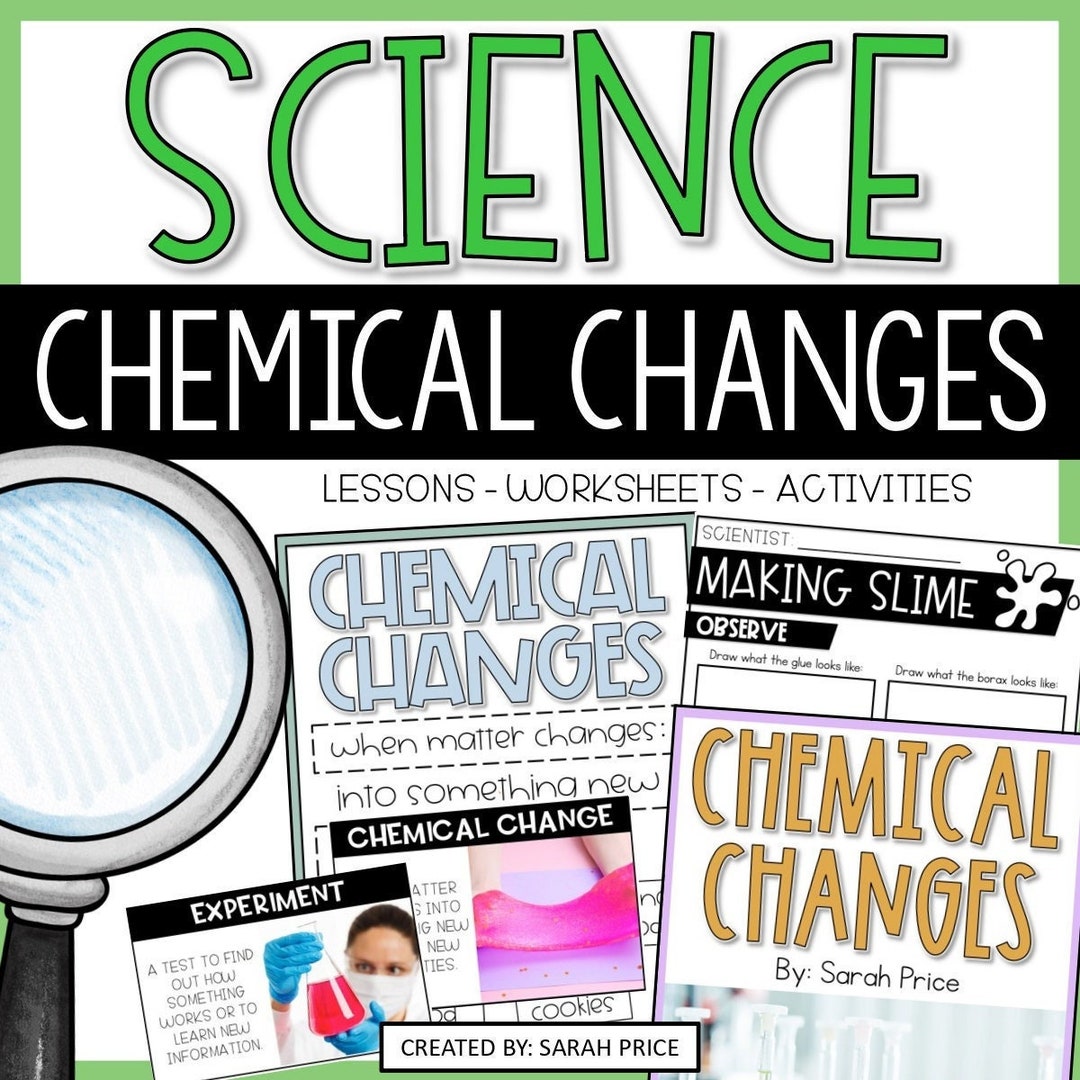 Chemical Changes Activities and Interactive Notebook Materials - Etsy