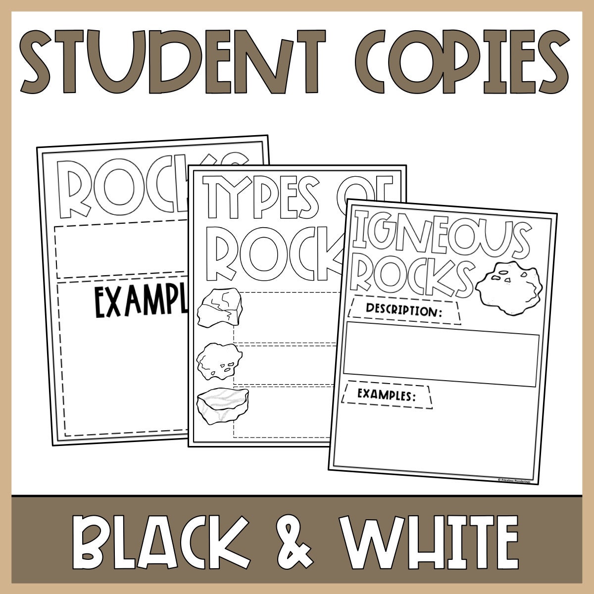 2nd 3rd Grade Earth Science Posters - Types of Rocks & Minerals Anchor ...