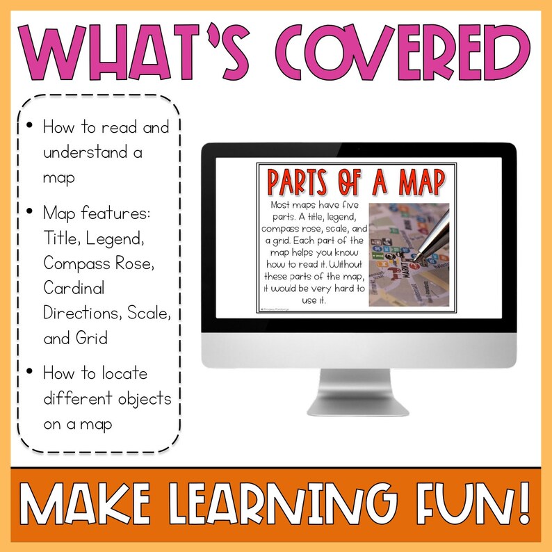 Map Skills Digital Activities for Google Slides - Etsy
