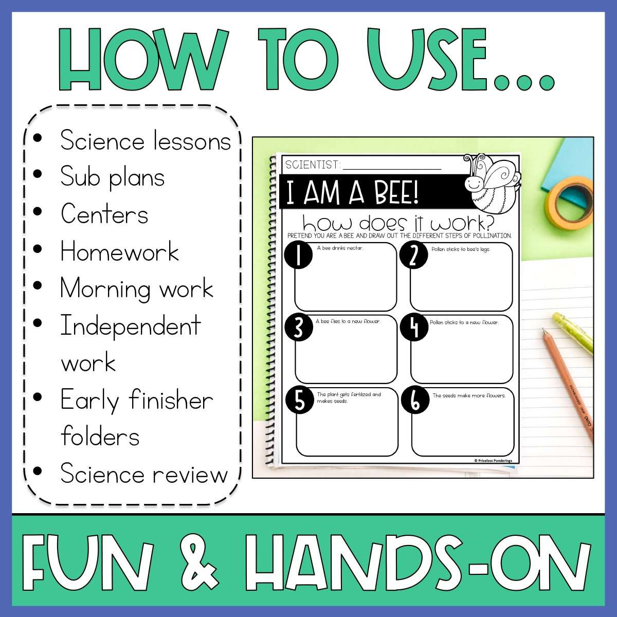 3rd Grade Science Plants Unit | Parts of a Flower and Pollination ...