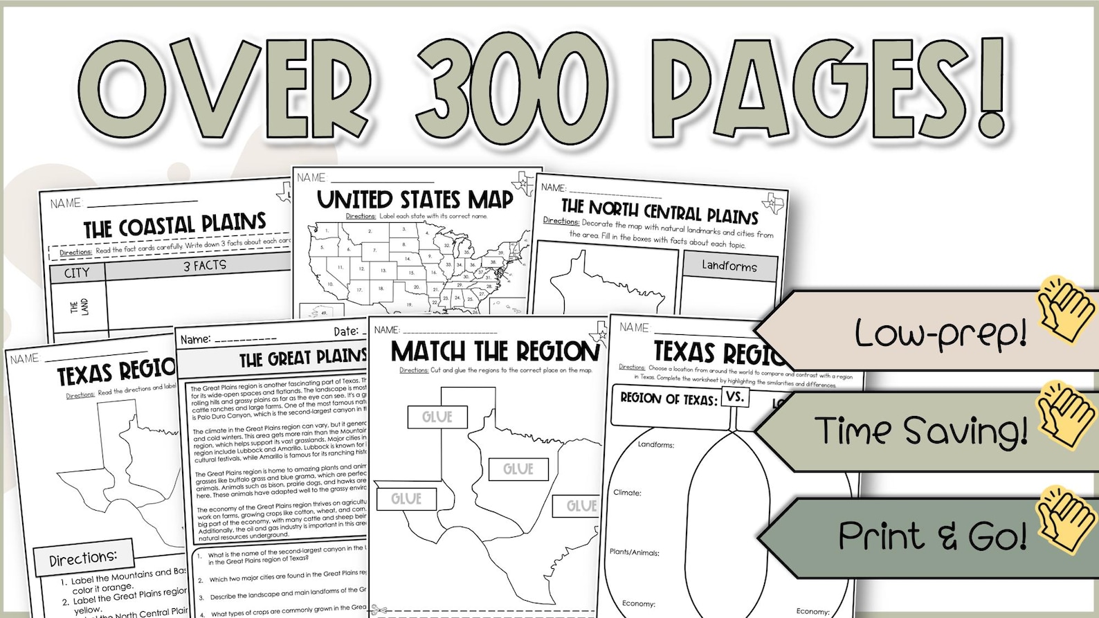 4th Grade Texas Geography Curriculum | TEKS Aligned Social Studies ...
