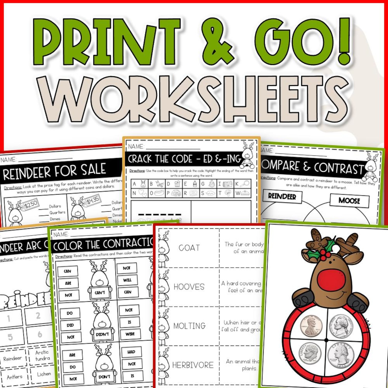 December Worksheets for Kids | Math, Science, Social Studies, & ELA ...