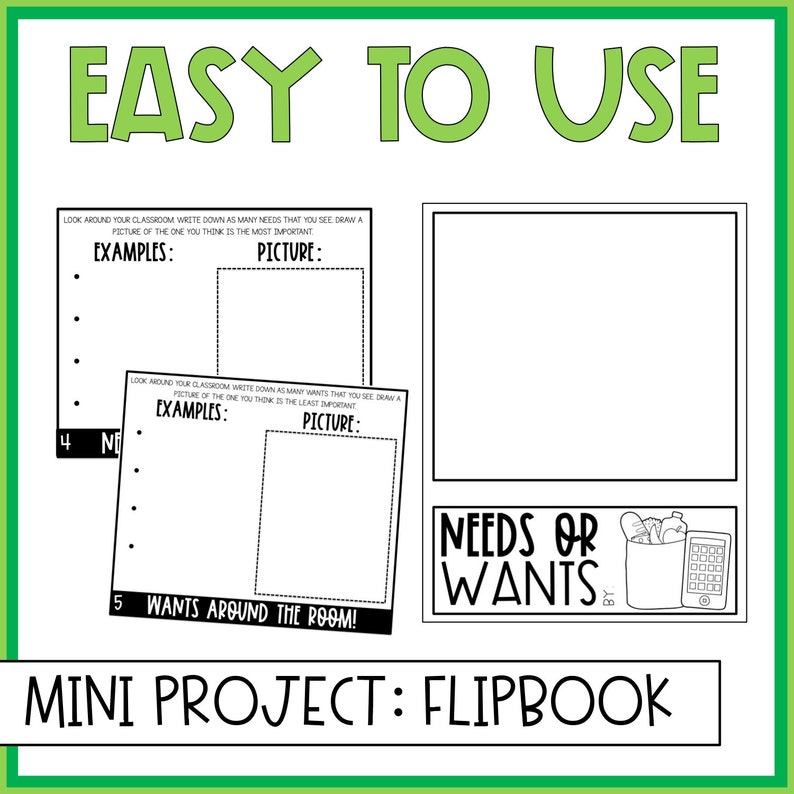 Needs and Wants Activities - 1st, 2nd & 3rd Grade Economics Lessons and ...