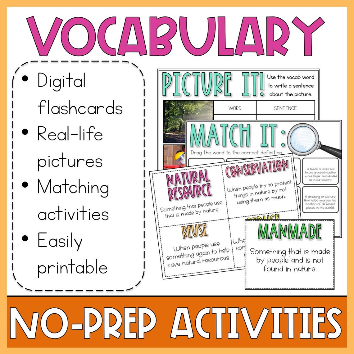 Natural Resources Digital Activities - 2nd Grade Geography Lessons - Etsy