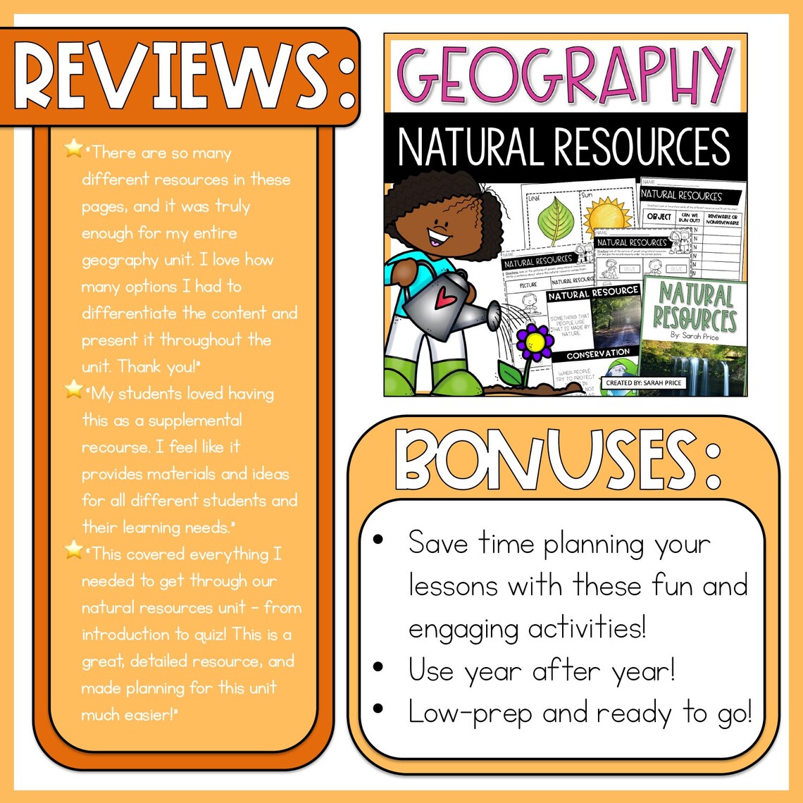 2nd Grade Geography Natural Resources Worksheets, Social Studies ...
