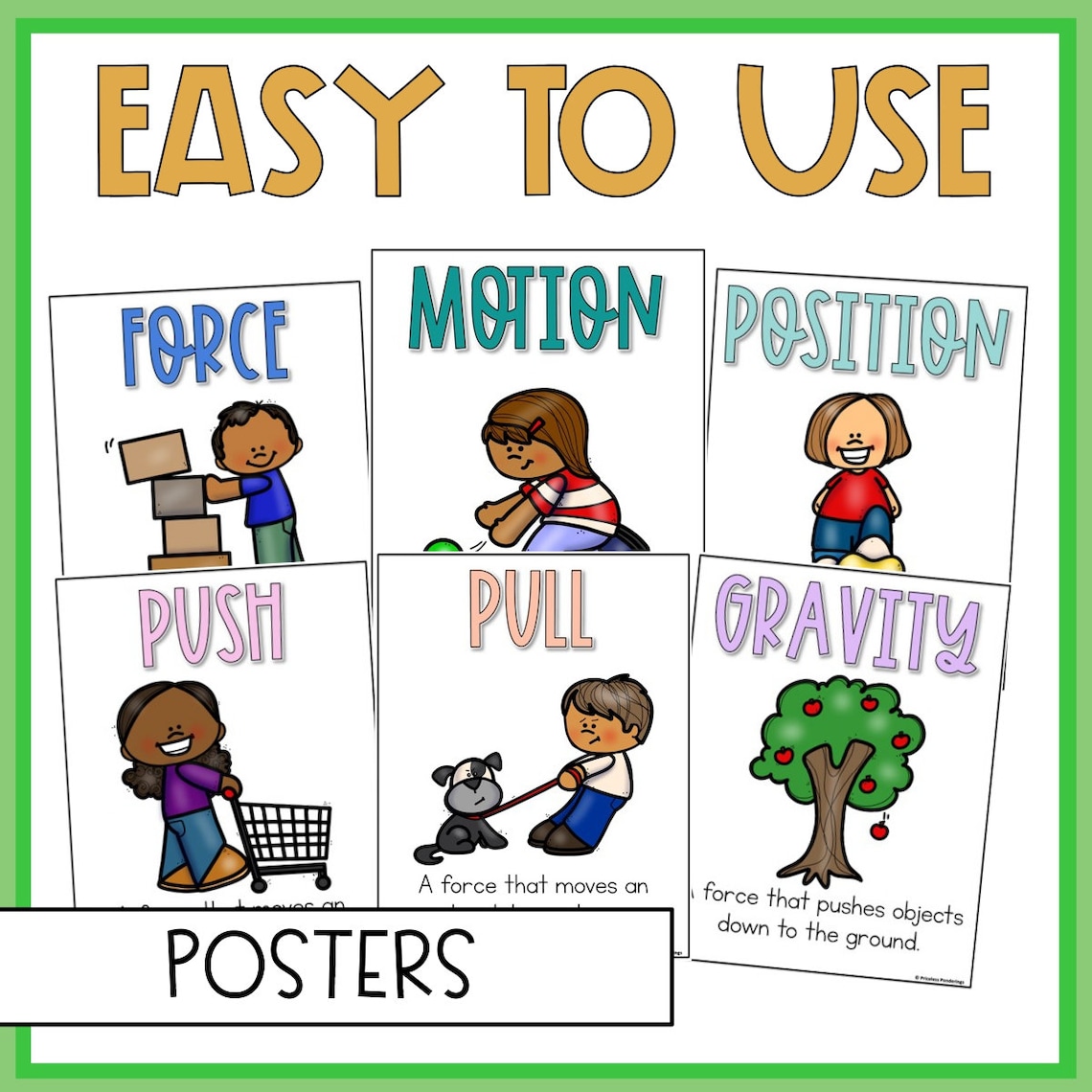 Force and Motion 2nd & 3rd Grade Science Unit Plans: Force and Motion ...