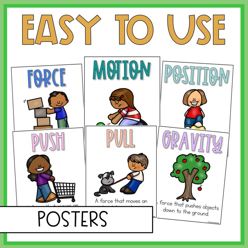 Force and Motion 2nd & 3rd Grade Science Unit Plans: Force and Motion ...