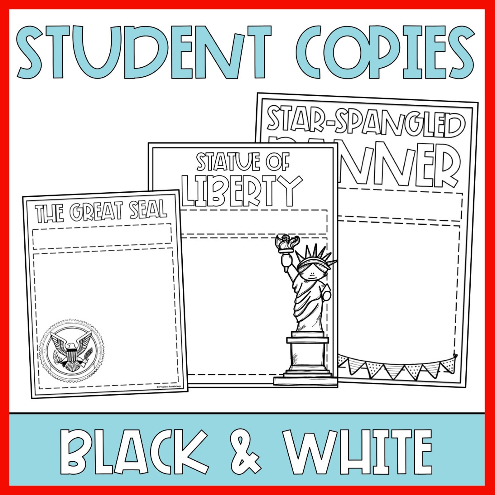 U.S. Symbols and United States Anchor Charts and Social Studies Posters ...