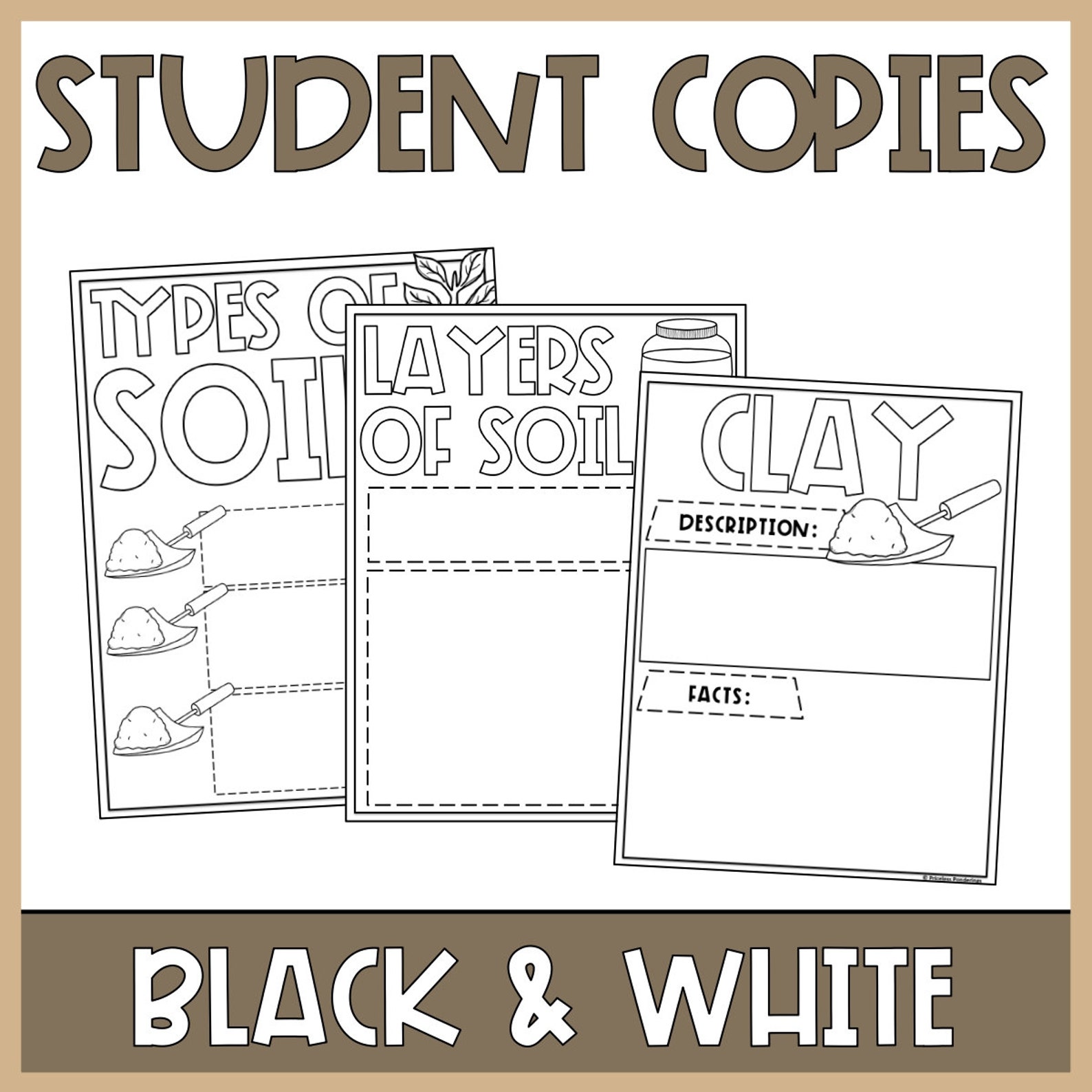 2nd 3rd Grade Earth Science Anchor Charts - Types of Soil Posters - Etsy