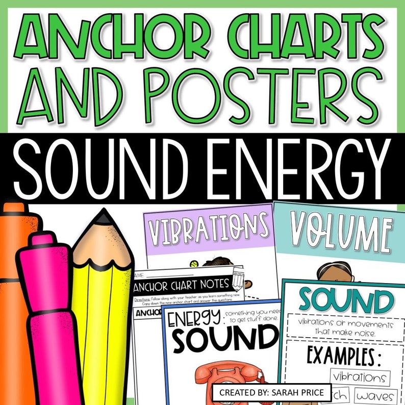 2nd Grade Science Sound Energy Anchor Charts Science Energy Posters - Etsy