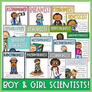 Types of Scientists Posters & Activities for 1st, 2nd, 3rd, 4th Grade ...