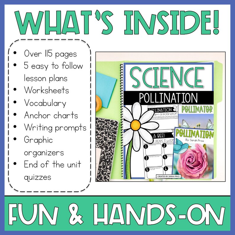 3rd Grade Science Plants Unit | Parts of a Flower and Pollination ...