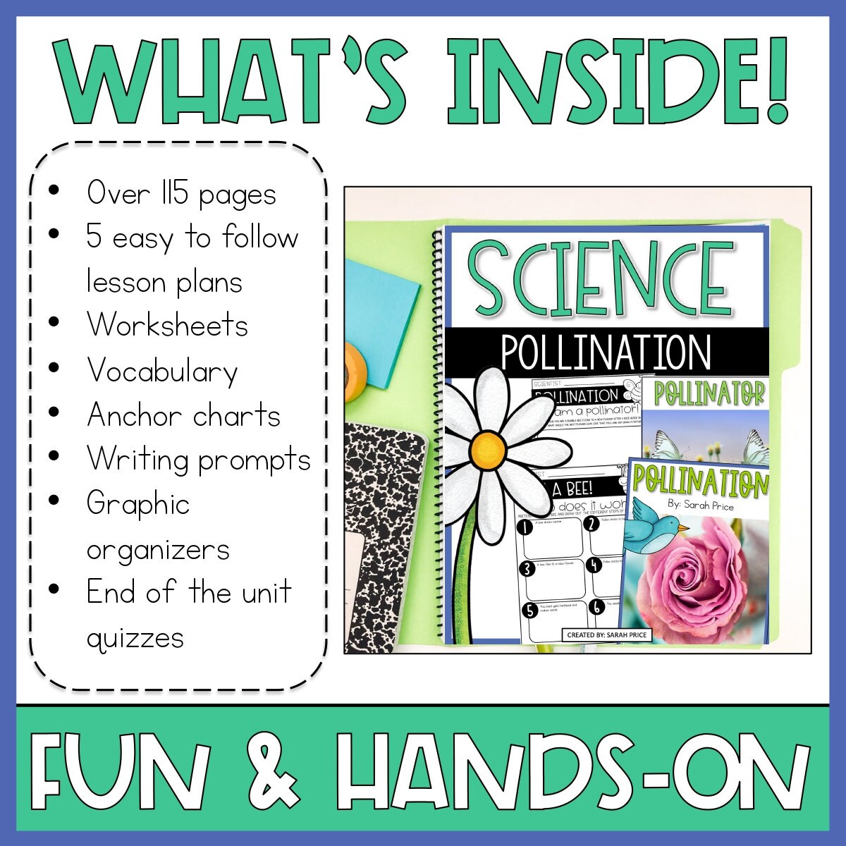 3rd Grade Science Plants Unit Parts of a Flower and Pollination - Etsy