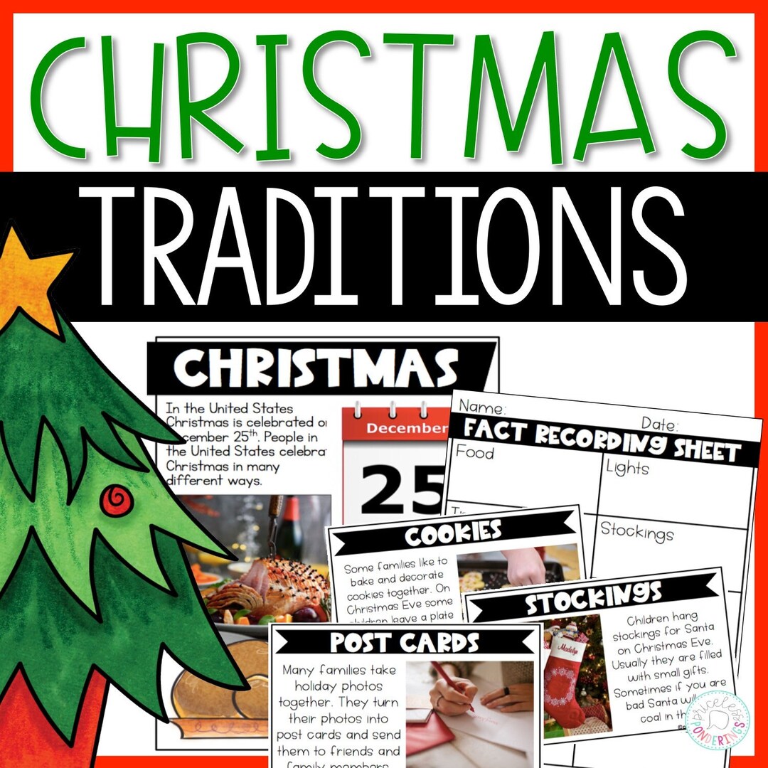Christmas Traditions Activities and Task Cards - Etsy
