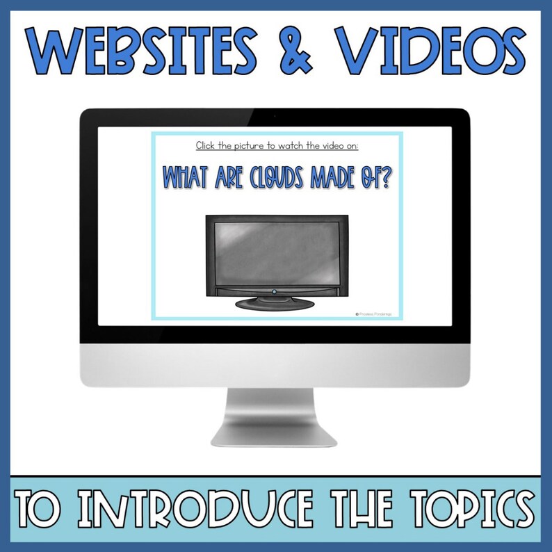 Types of Clouds Unit - 2nd and 3rd Grade Science Digital Activities - Etsy