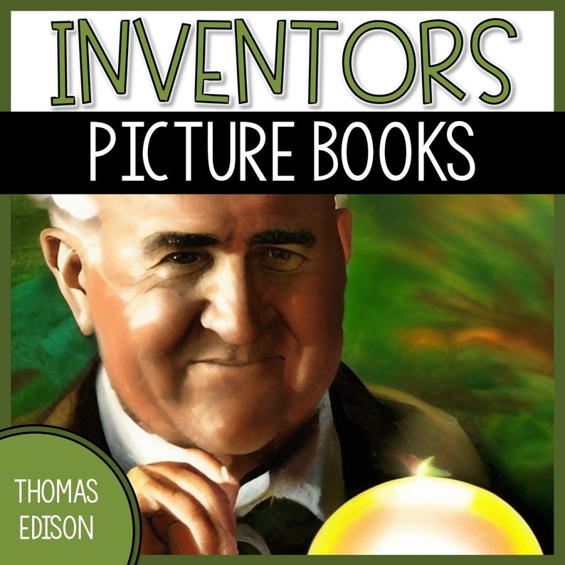 Thomas Edison Biography Famous Inventors Picture Books - Etsy