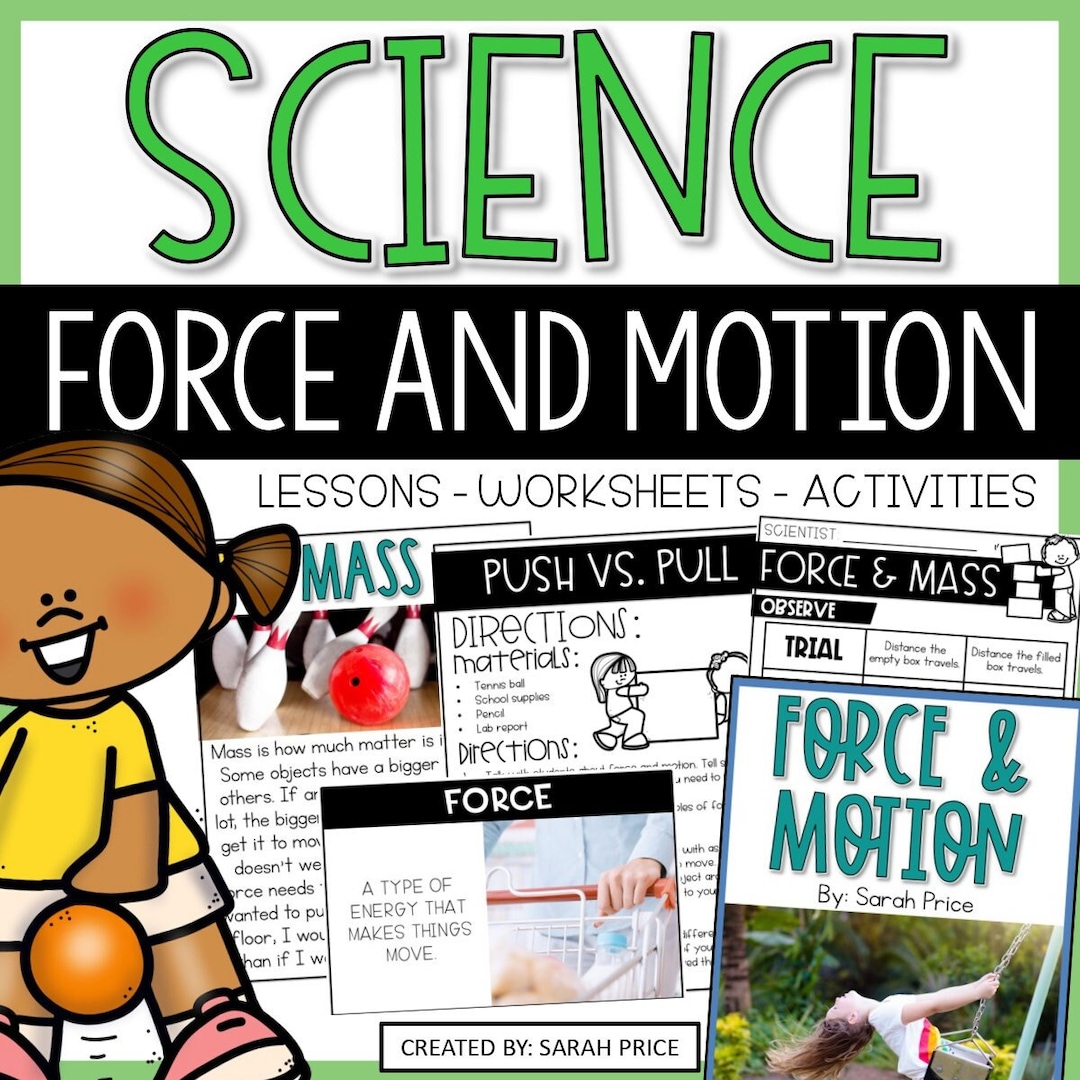 Force and Motion 2nd 3rd Grade Science Unit Plans Force and Motion ...