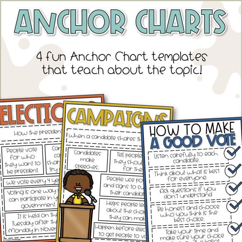 Classroom Mock Election Activities Student Government 2nd 4th Grade ...