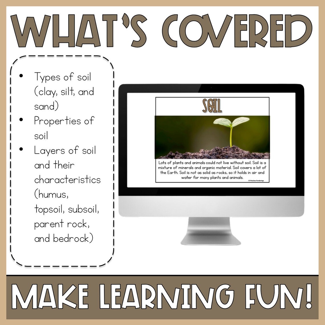 2nd & 3rd Grade Earth Science - Types of Soil Digital Activities - Etsy