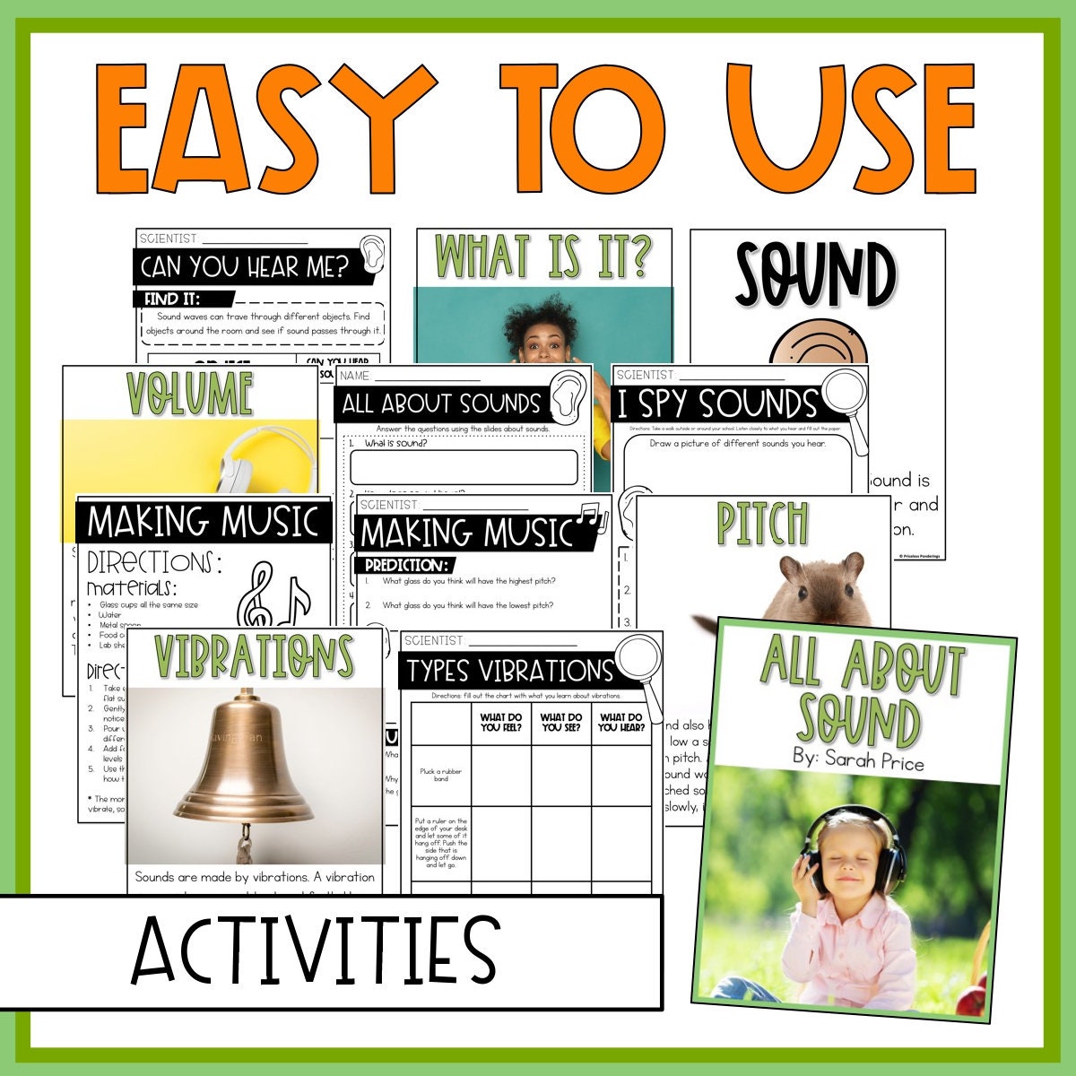 2nd Grade Science: Sound Energy Activities | Science Experiments and ...