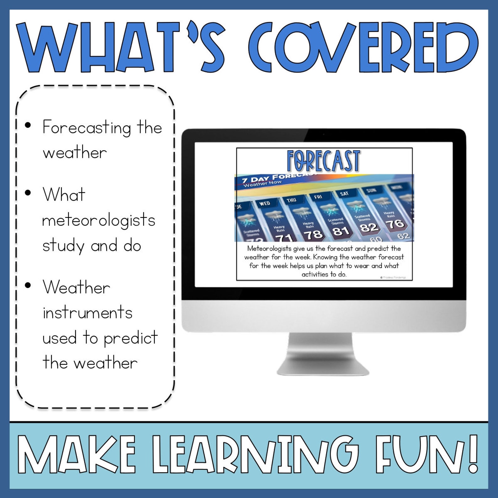 Weather Tools Forecasting Digital Activities - 2nd & 3rd Grade Science ...