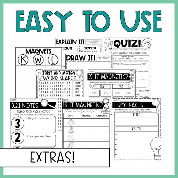 Hoja De Trabajo De Imanes