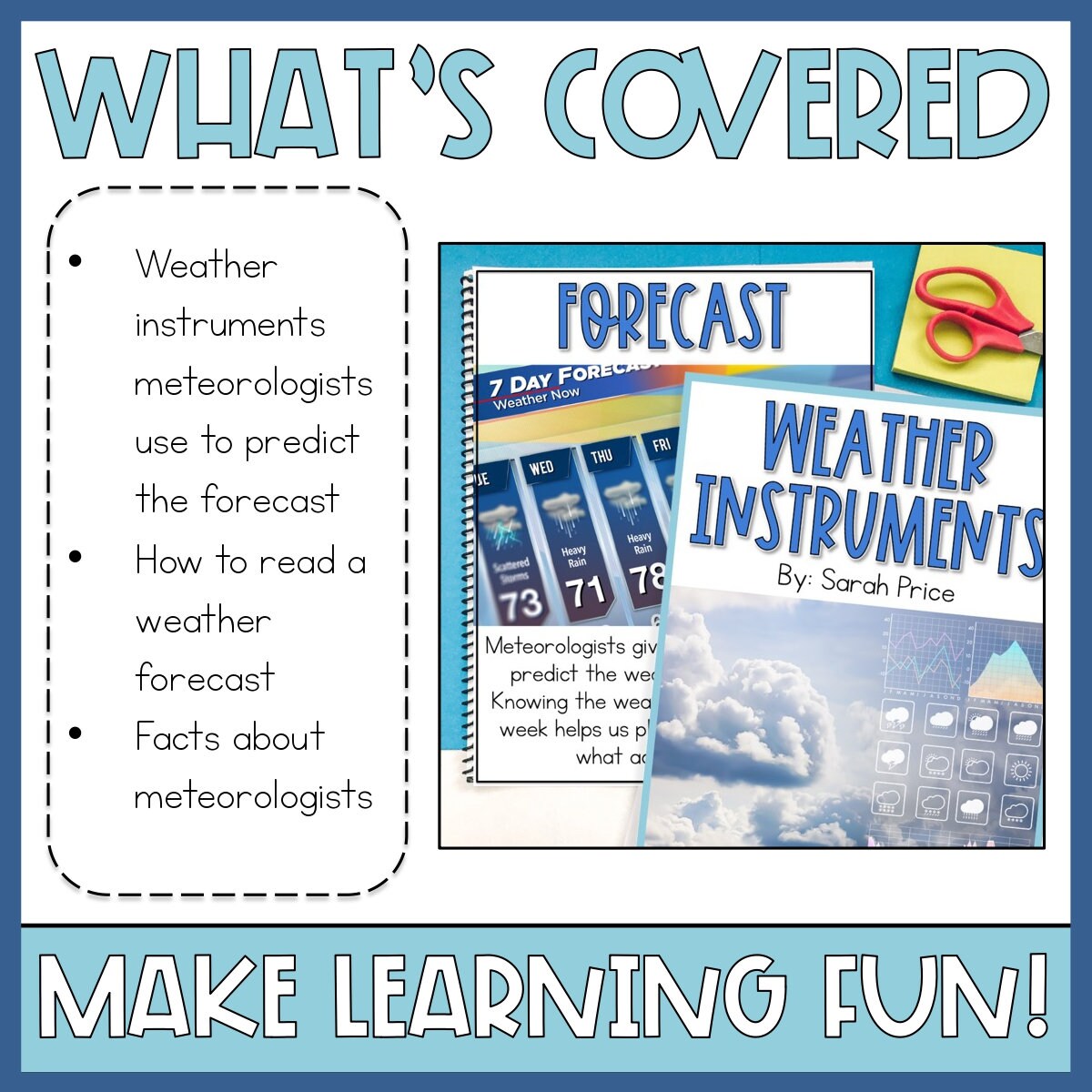 Weather Tools and Forecasting Lessons & Activities - 2nd and 3rd Grade ...