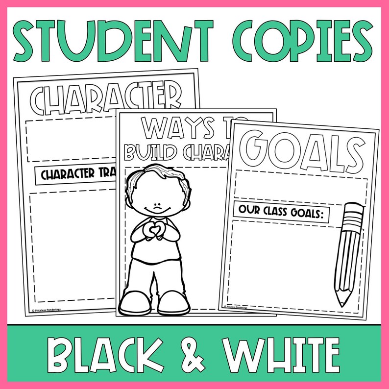 Character Education, Good Citizenship and Social Skills Anchor Charts ...