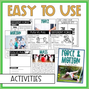 Force and Motion 2nd & 3rd Grade Science Unit Plans: Force and Motion ...