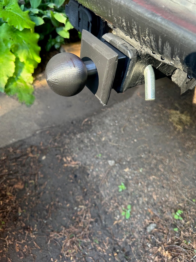 FAUX Trailer Hitch Ball Mount, Fits 2 Inch Square Receiver, 0 Lbs ...
