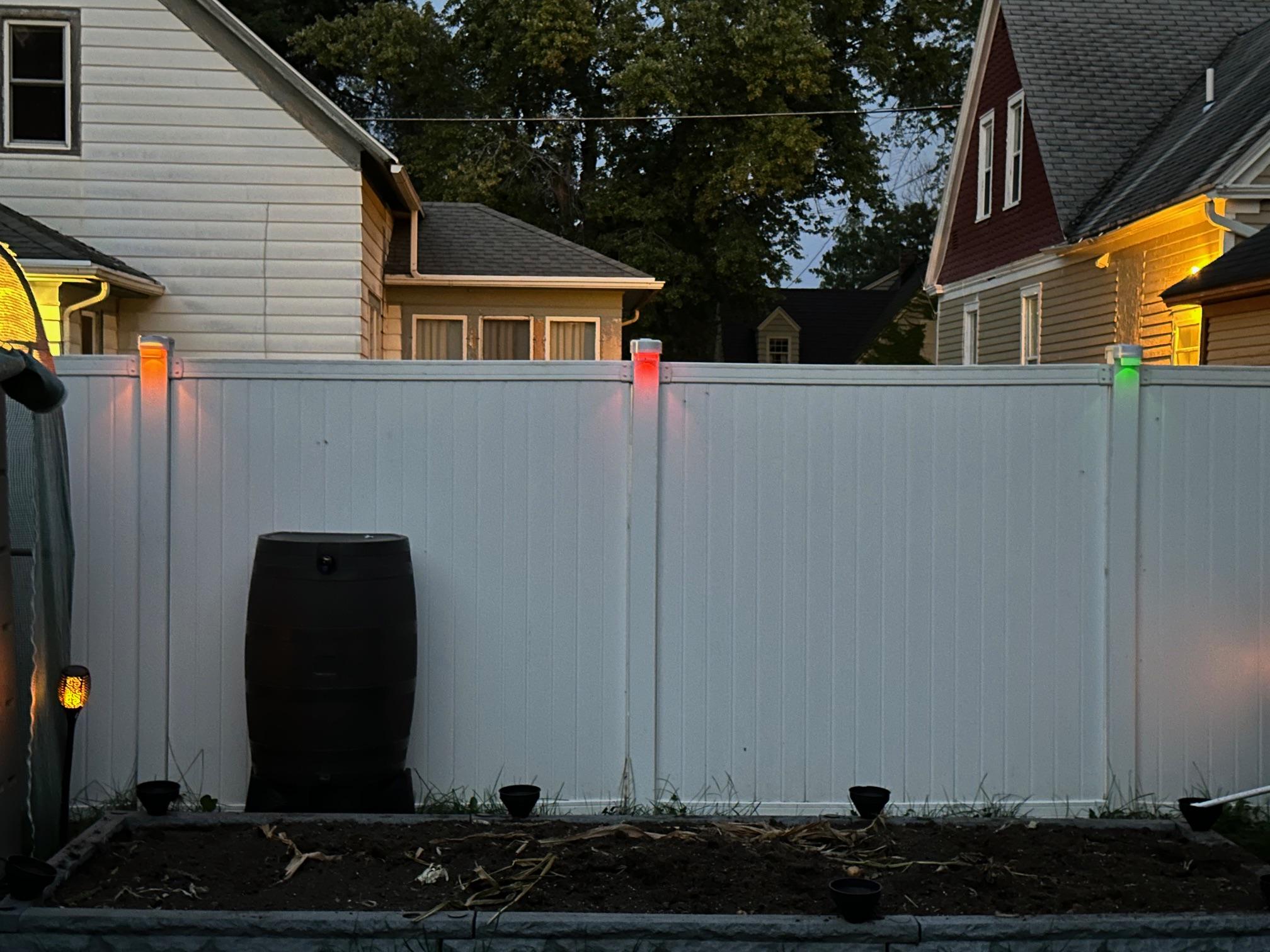 Fence Post Top Solar Lamp. With Changeabble Colors - Etsy