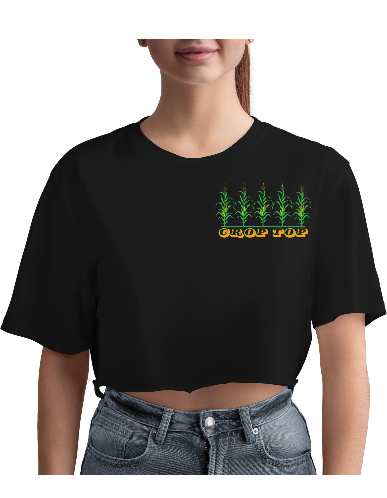 INSTANT DOWNLOAD Crop Top Corn Field Tshirt Graphic Design Digital ...