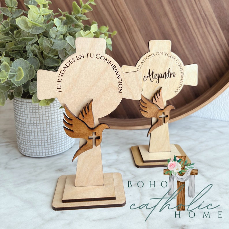 Confirmation Cross, Confirmation Gift, Cake Topper, Personalized Cross ...