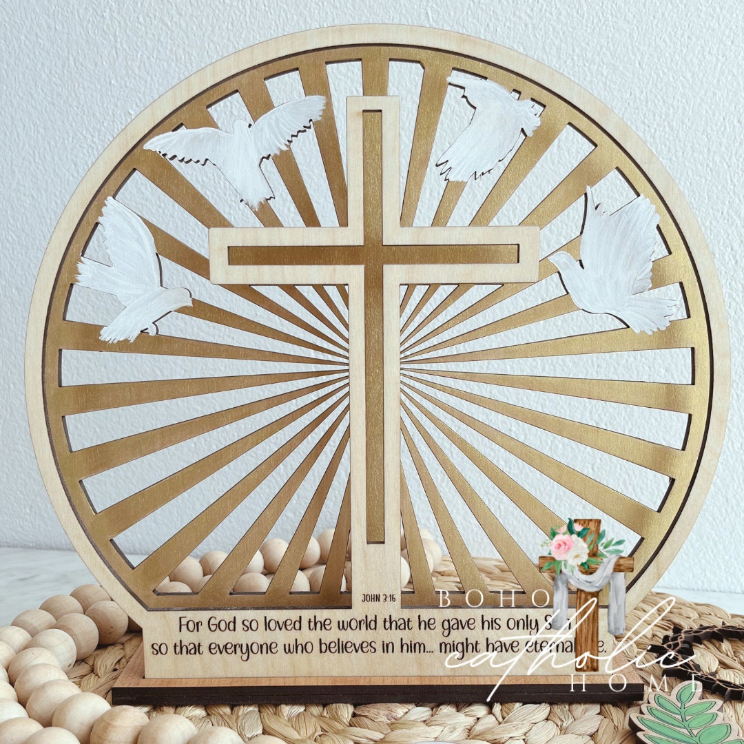 Lent Holy Week Easter Set, Lent Devotion, Candle Holder, Holy Week ...