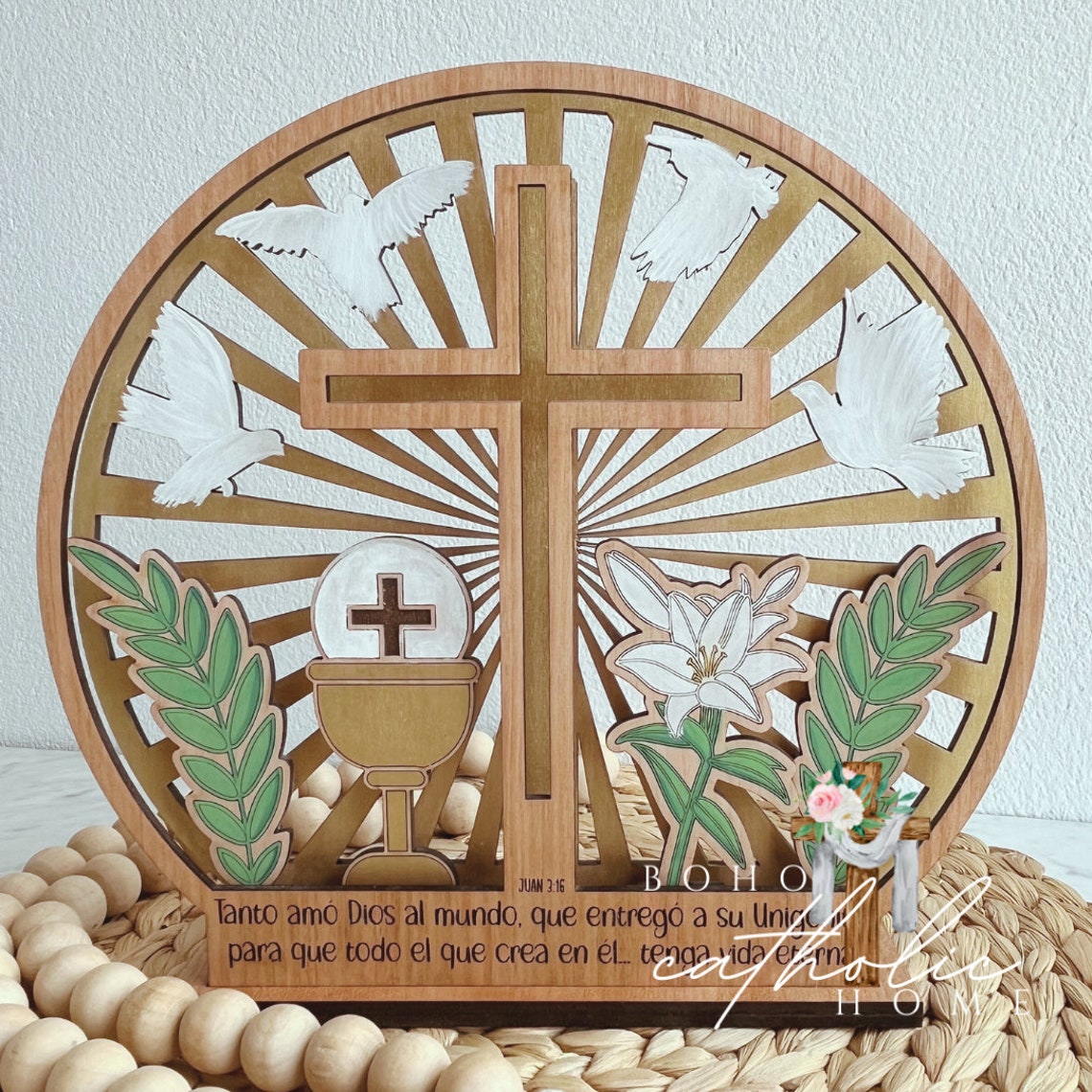 Lent Holy Week Easter Set, Lent Devotion, Candle Holder, Holy Week ...