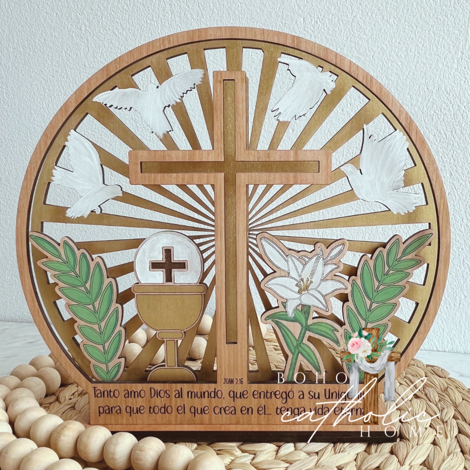 Lent Holy Week Easter Set, Lent Devotion, Candle Holder, Holy Week ...