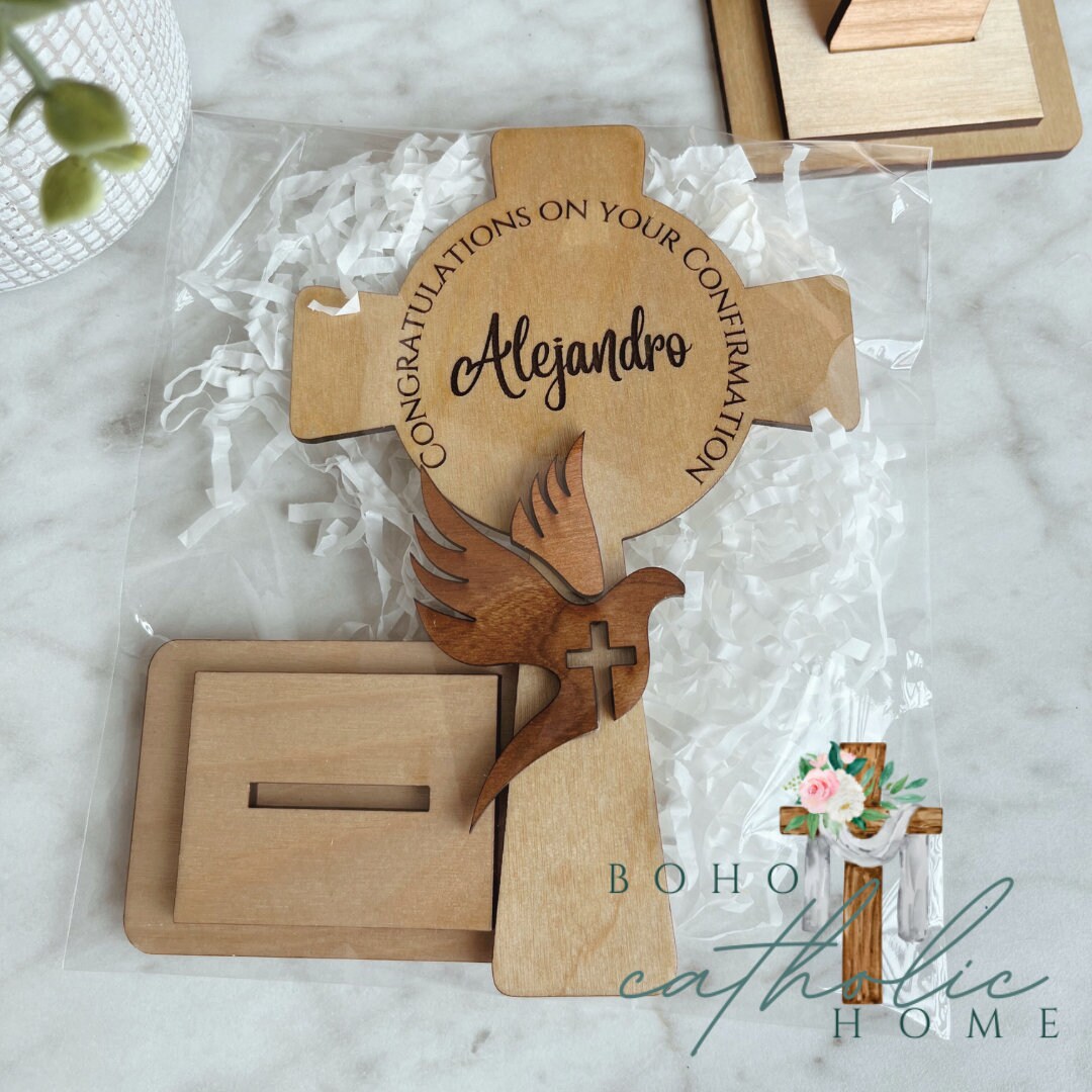 Confirmation Cross, Confirmation Gift, Cake Topper, Personalized Cross ...