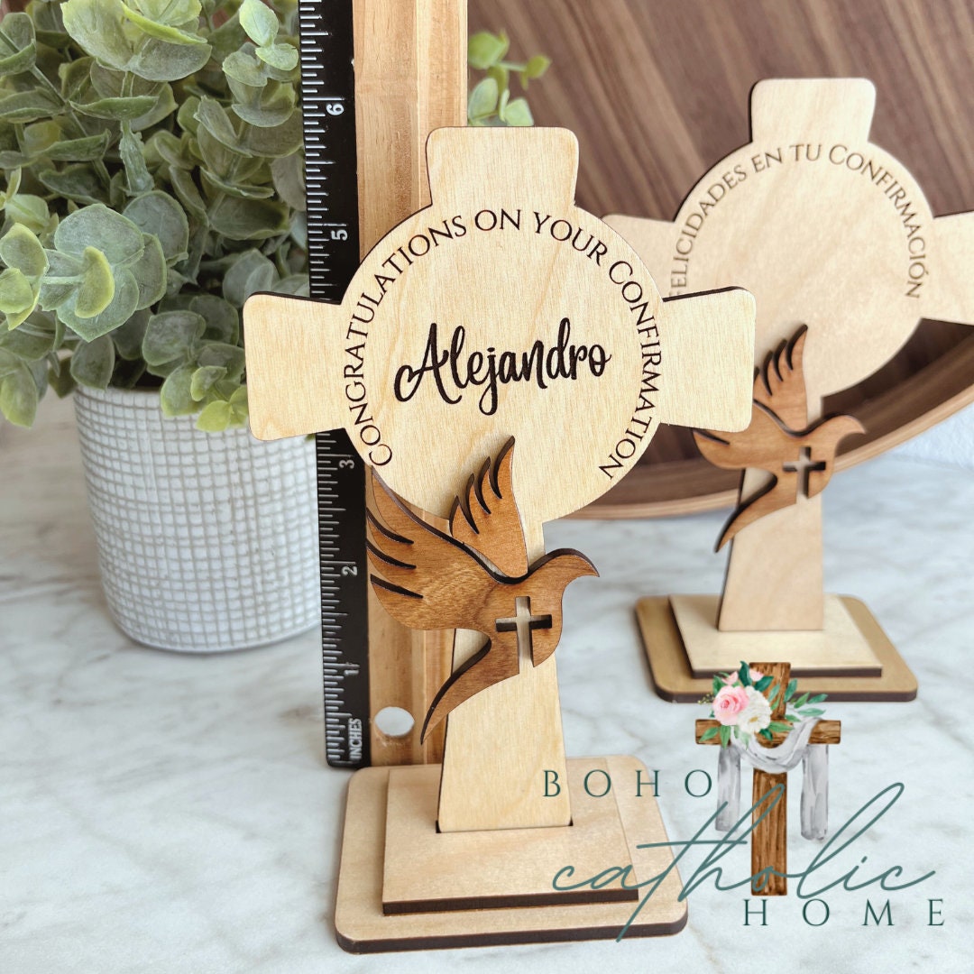 Confirmation Cross, Confirmation Gift, Cake Topper, Personalized Cross ...