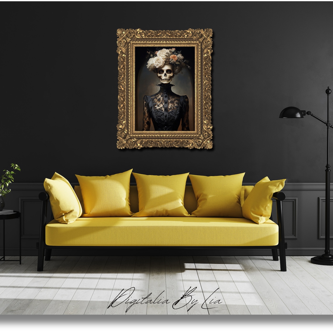 Victorian Portrait Macabre Art, Whimsy Goth Printable Wall Art, Dark ...