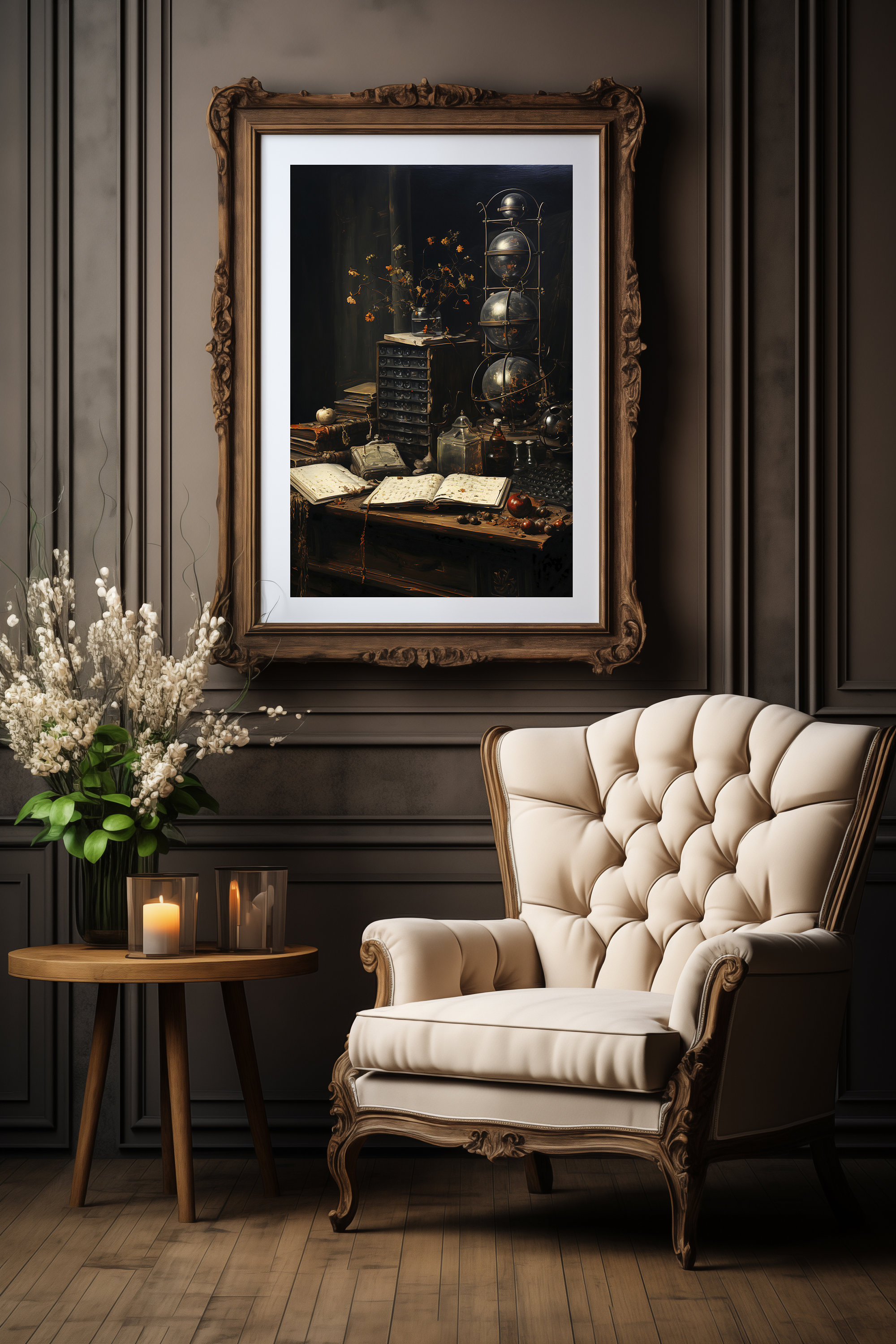 Dark Academia Art Print Printable Dark Science Gothic Wall - Etsy