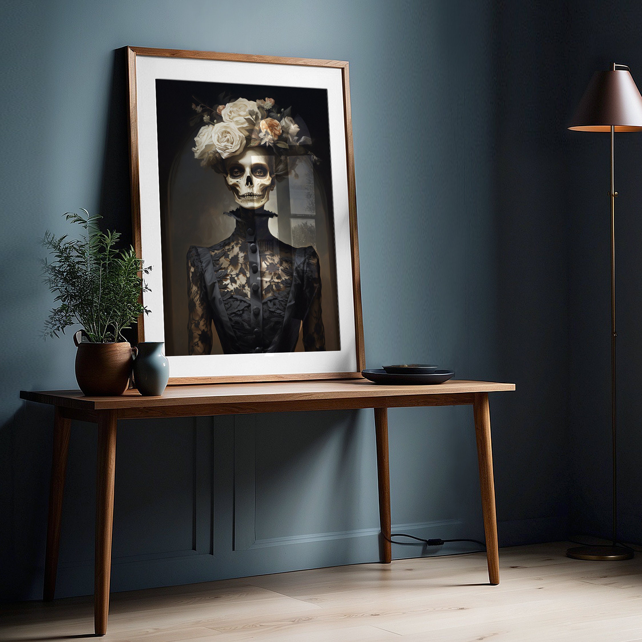 Victorian Portrait Macabre Art, Whimsy Goth Printable Wall Art, Dark ...