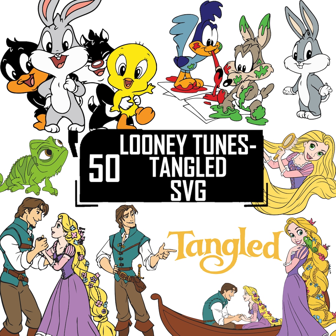 Looney Tunes SVG Tangled Svg Looney Tunes Clipart Layered Digital ...