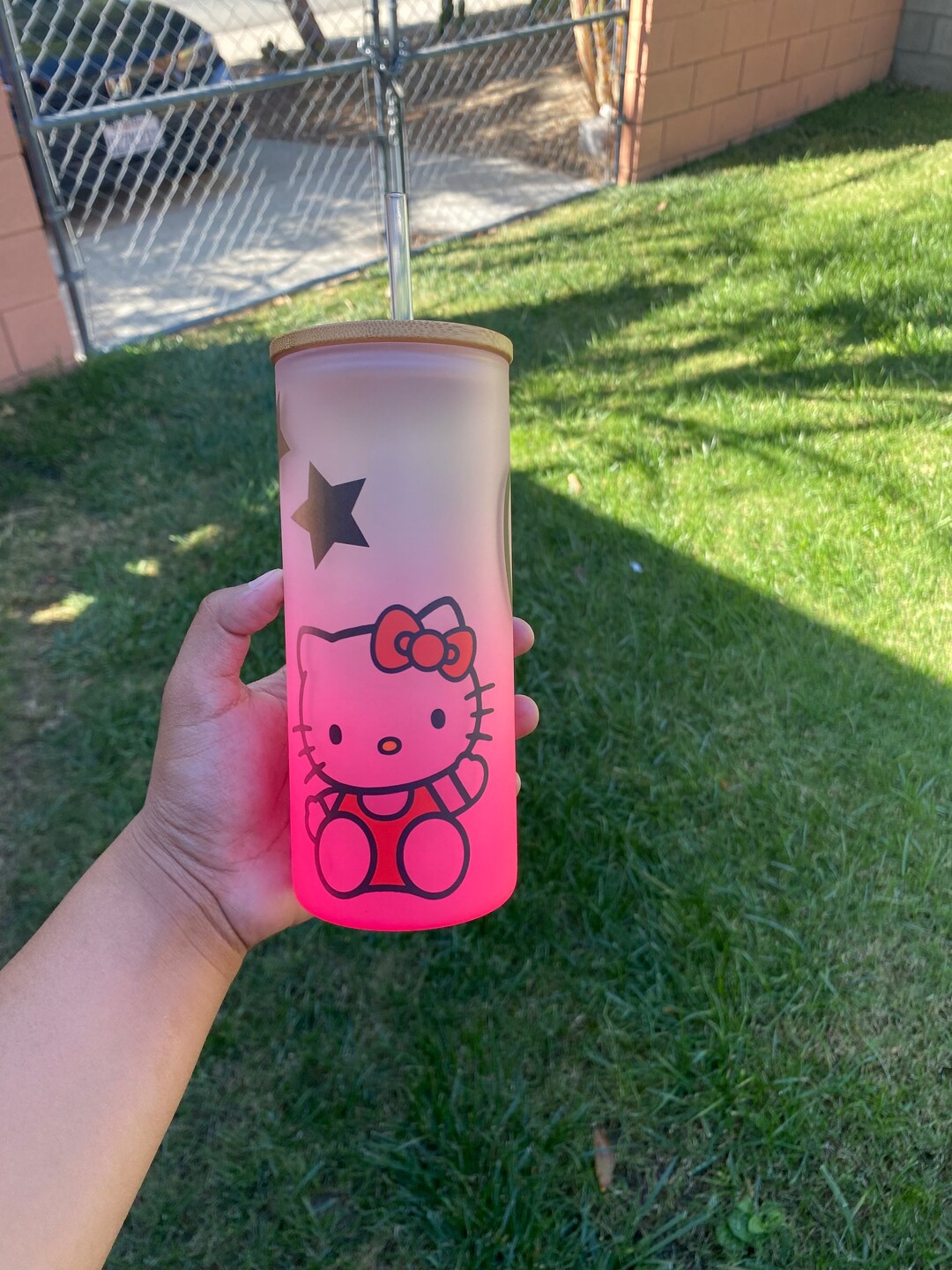 Hello Kitty Faded Frosted Cup - Etsy