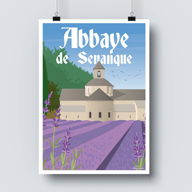Sénanque Abbey Poster City Poster of France and the World - Etsy